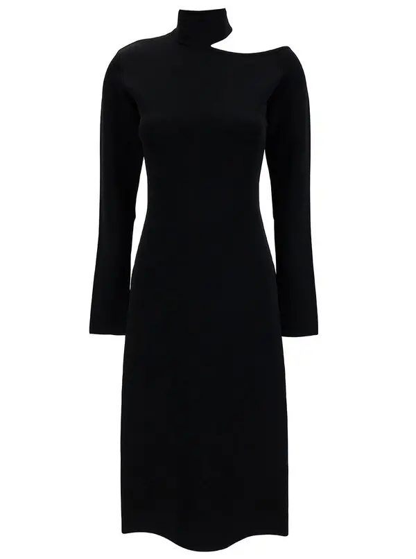 FERRAGAMO Midi Dress With Cut-out Detailing - Multicolor