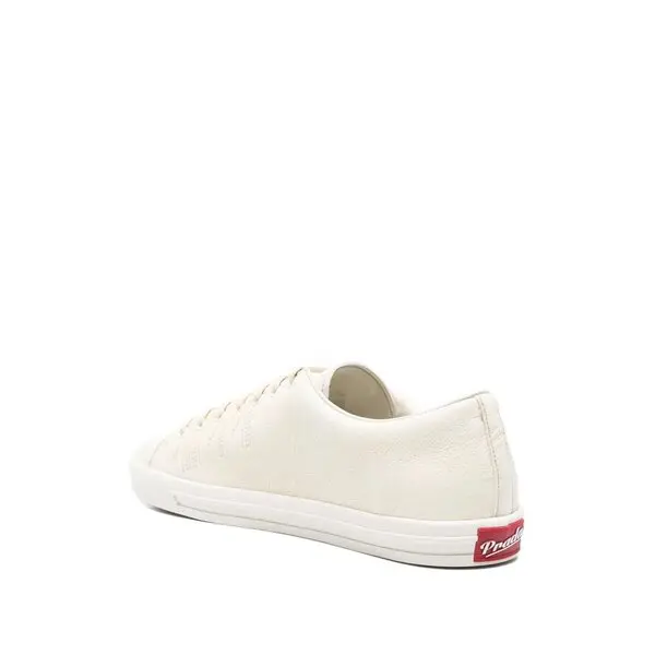Prada Low-top Lace-up Trainers - Cream