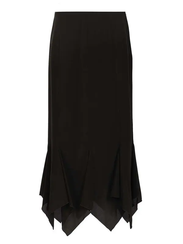 Valentino Garavani Crêpe De Chine Midi Skirt
