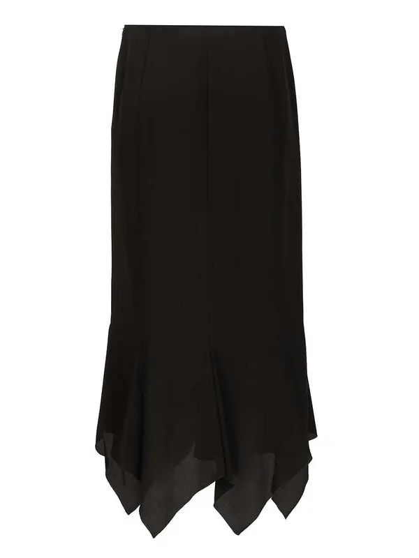Valentino Garavani Crêpe De Chine Midi Skirt