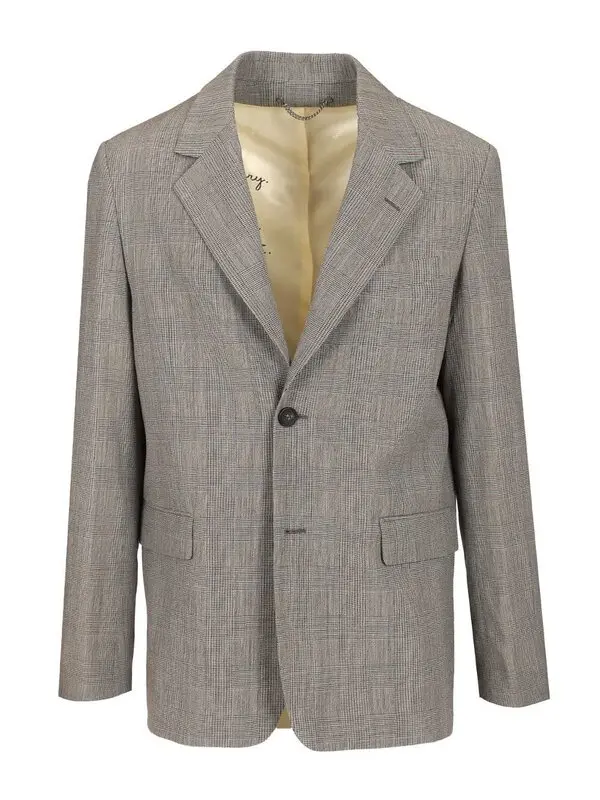 GOLDEN GOOSE Prince Of Wales Wool Blazer