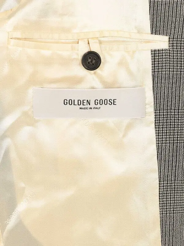 GOLDEN GOOSE Prince Of Wales Wool Blazer
