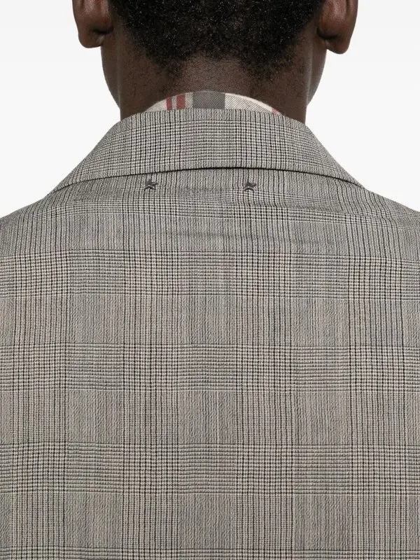 GOLDEN GOOSE Prince Of Wales Wool Blazer