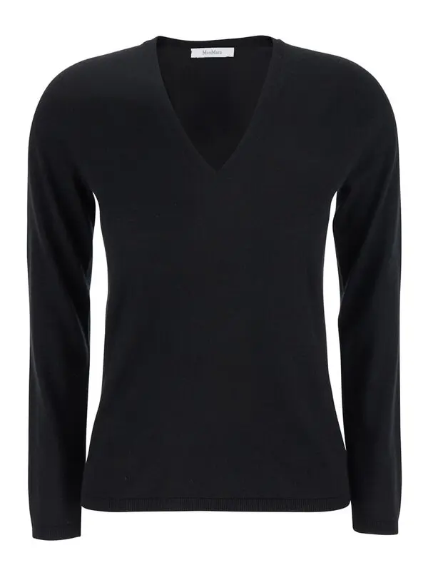 Max Mara Cashmere V-neck Sweater - Multicolor