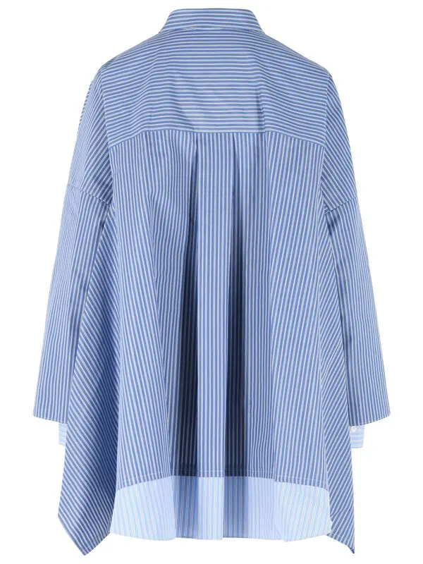 Sacai Striped Cotton Blend Shirt