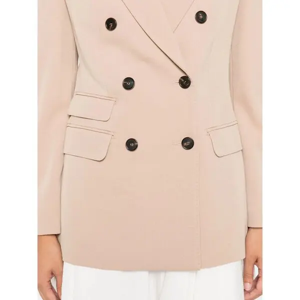 Max Mara Double-breasted Blazer - Cream