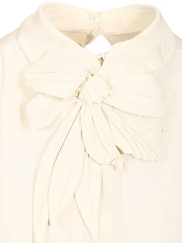Valentino Garavani Silk Blouse With Bow Detail