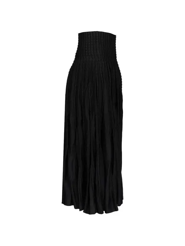 Alaïa A-line Flared Knit Skirt