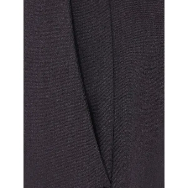 Prada Tailored Wool Trousers With Safety Pin Detail - Gray