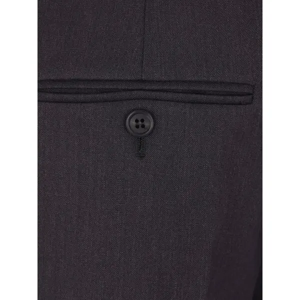 Prada Tailored Wool Trousers With Safety Pin Detail - Gray