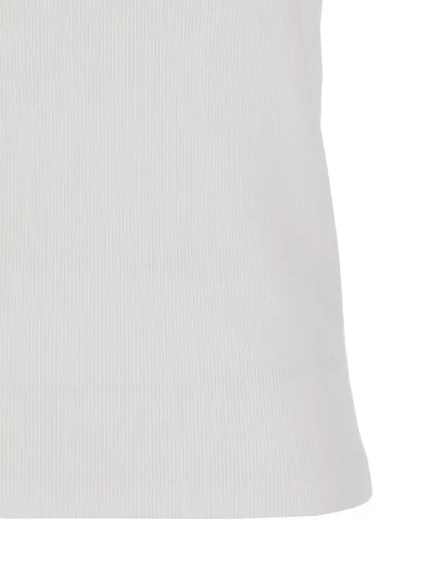 Bottega Veneta Ribbed Cotton Tank Top - Multicolor