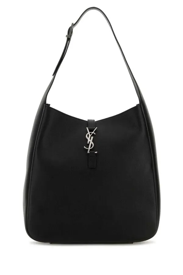 Saint Laurent Le 5 A 7 Shoulder Bag In Calfskin Leather - Black