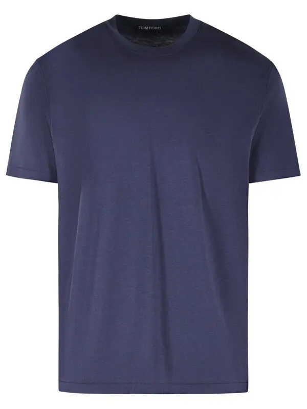 TOM FORD Navy Cotton Blend T-shirt