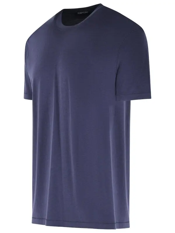 TOM FORD Navy Cotton Blend T-shirt