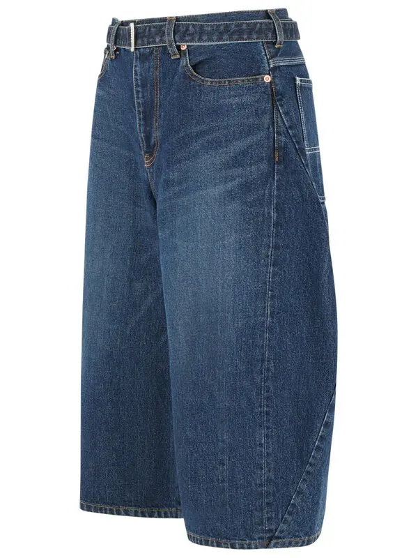 Sacai Cotton Balloon Wide Leg Jeans