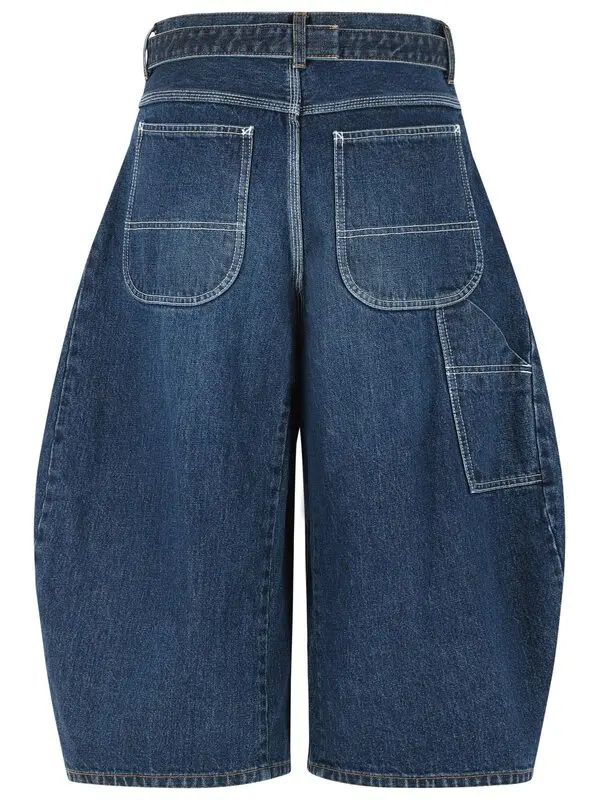 Sacai Cotton Balloon Wide Leg Jeans