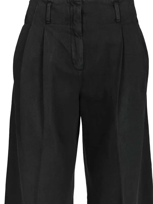 GOLDEN GOOSE Wide-leg Denim Trousers - Black