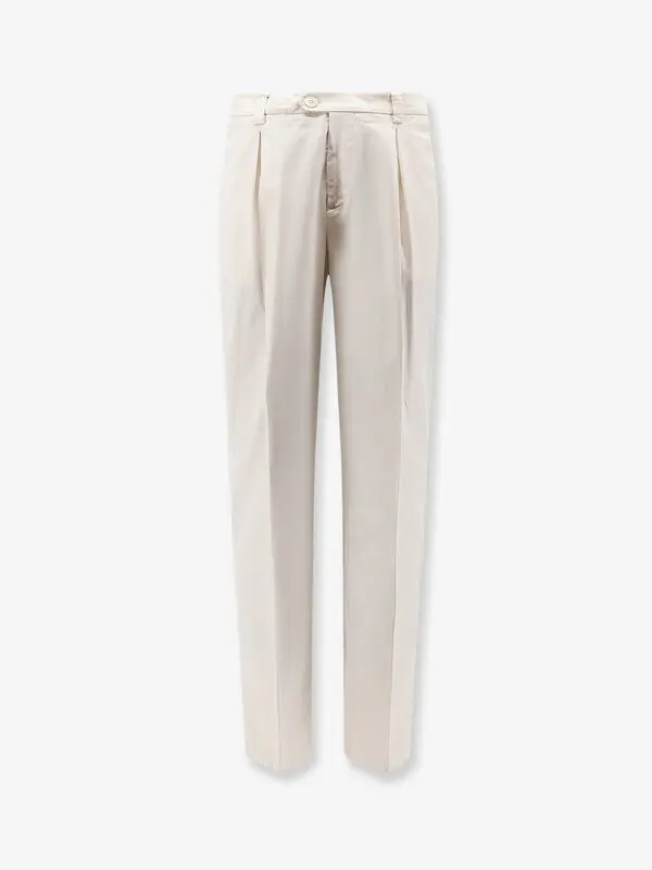 Brunello Cucinelli Stretch Cotton Trousers - Multicolor