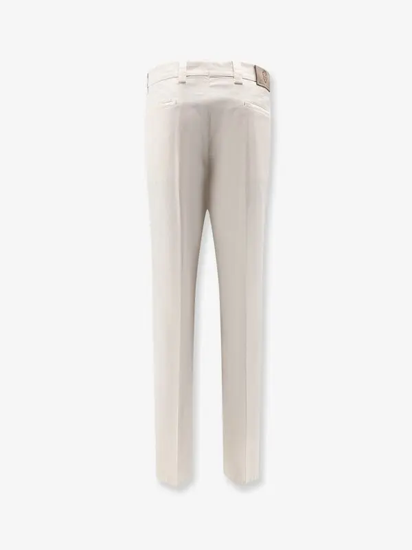 Brunello Cucinelli Stretch Cotton Trousers - Multicolor