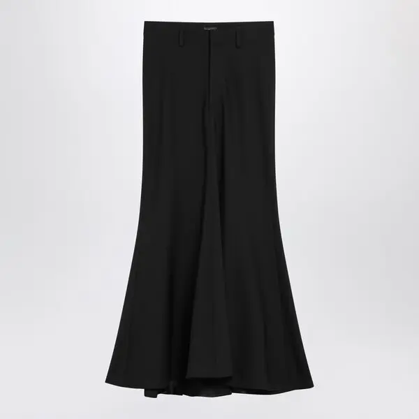 Balenciaga Wool Flared Skirt - Black
