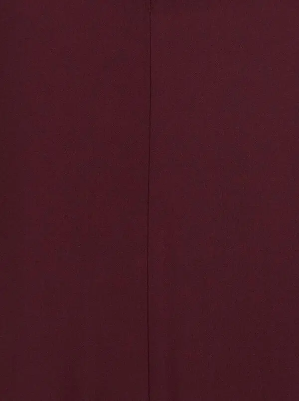 Stella McCartney Bordeaux Midi Dress With Cape Sleeves And Cut-out Detail - Multicolor