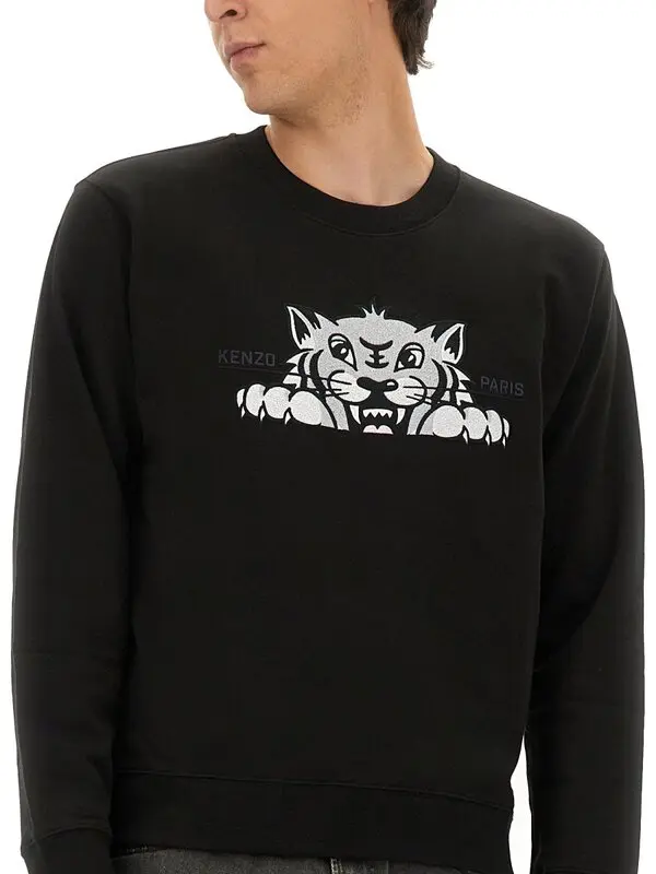 Kenzo Slim Fit Crewneck Sweatshirt - Black