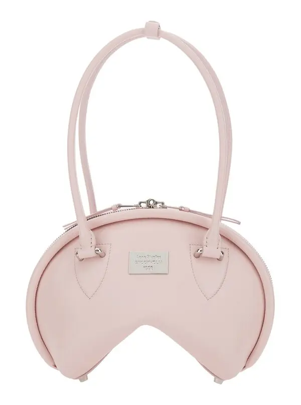 Acne Studios Leather Handbag With Logo Plaque - Multicolor