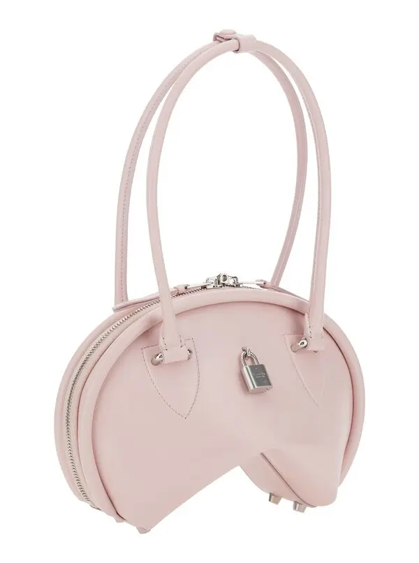 Acne Studios Leather Handbag With Logo Plaque - Multicolor