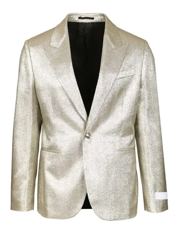 Versace Lurex Evening Blazer - Silver