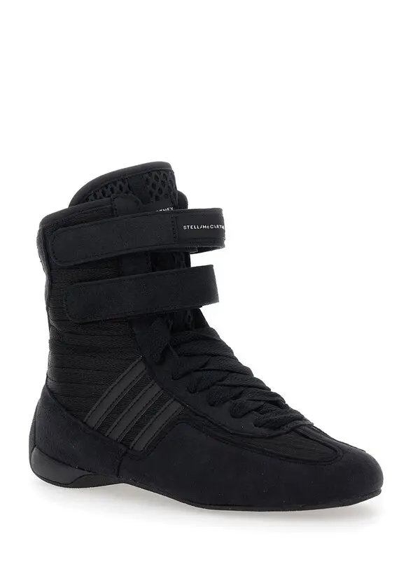 Stella McCartney High Top Sneakers With Strap Closure - Multicolor