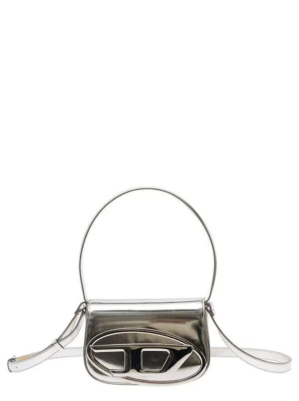 DIESEL® 1dr' Shoulder Bag In Laminated Leather - Silver