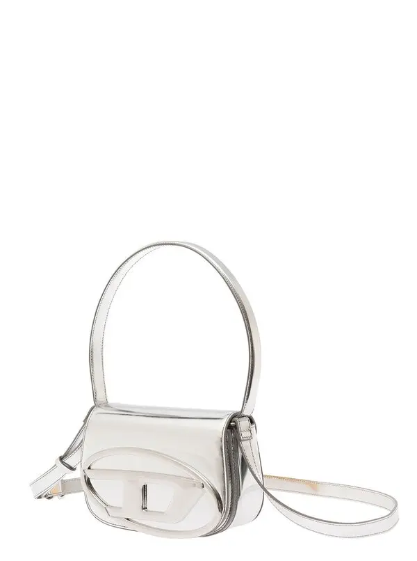 DIESEL® 1dr' Shoulder Bag In Laminated Leather - Silver