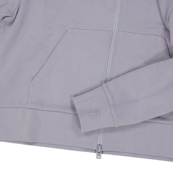 Herno Cotton Cardigan With Shawl Collar And Zip Fastening - Purple