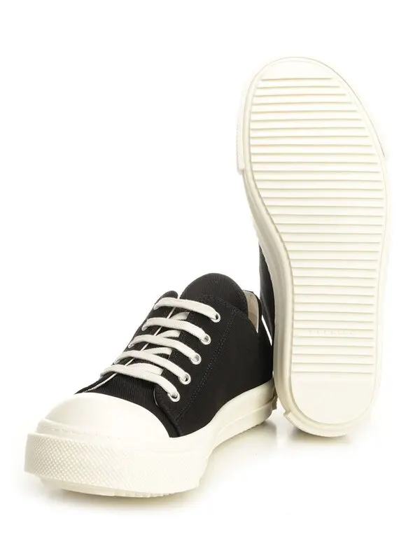 Rick Owens Low Top Cotton Sneakers