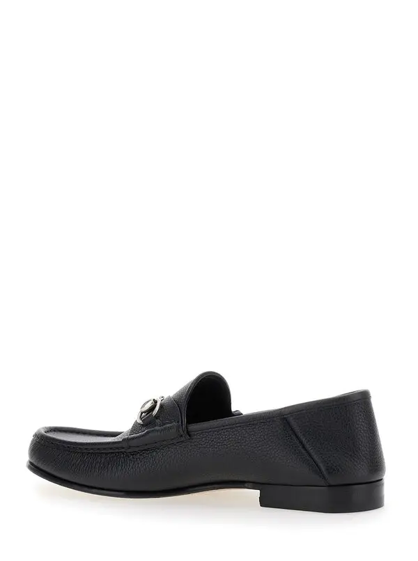 Gucci Horsebit Detail Loafers In Hammered Leather