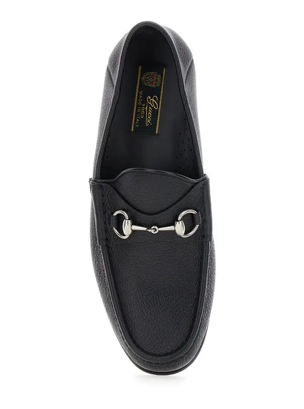 Gucci Horsebit Detail Loafers In Hammered Leather