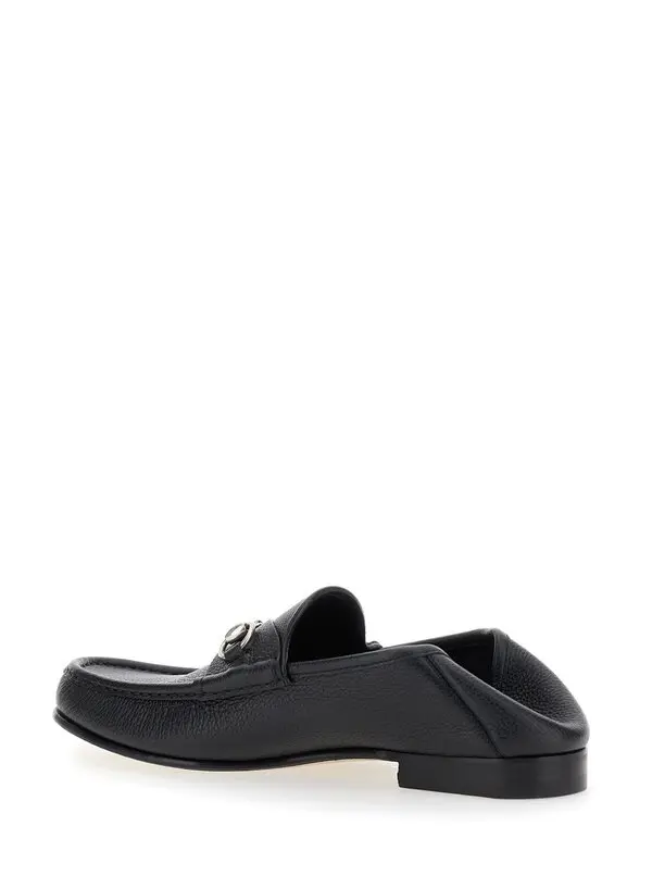 Gucci Horsebit Detail Loafers In Hammered Leather