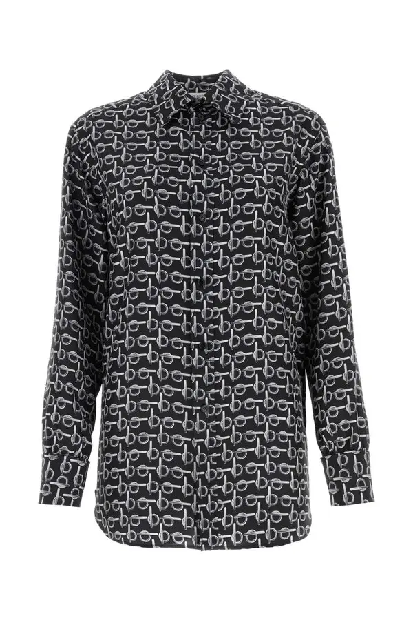 Burberry Printed Silk Shirt - Multicolor