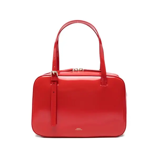 A.p.c. Patent Leather Tote Bag