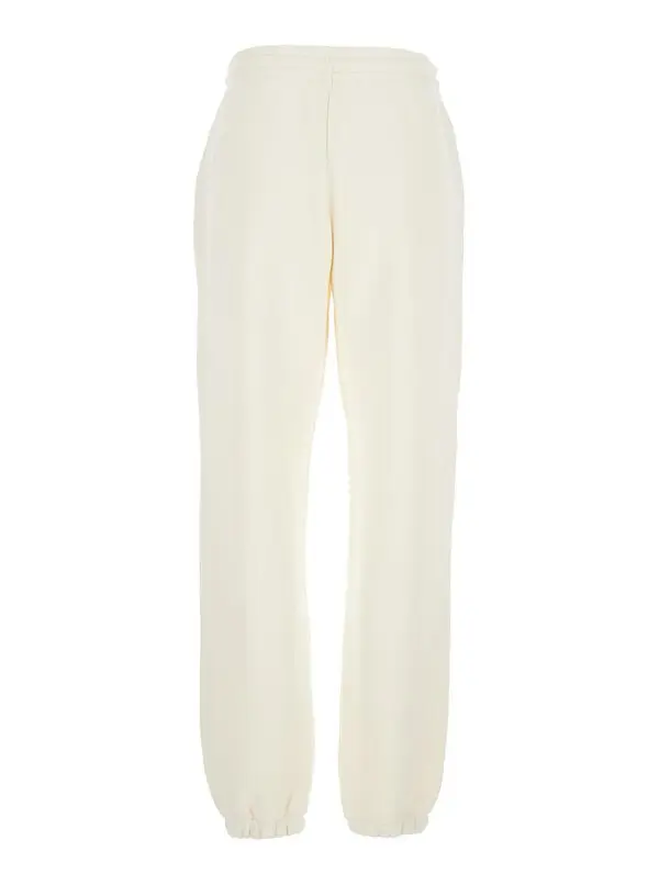 Moncler Cotton Blend Sweatpants With Logo Patch - Multicolor