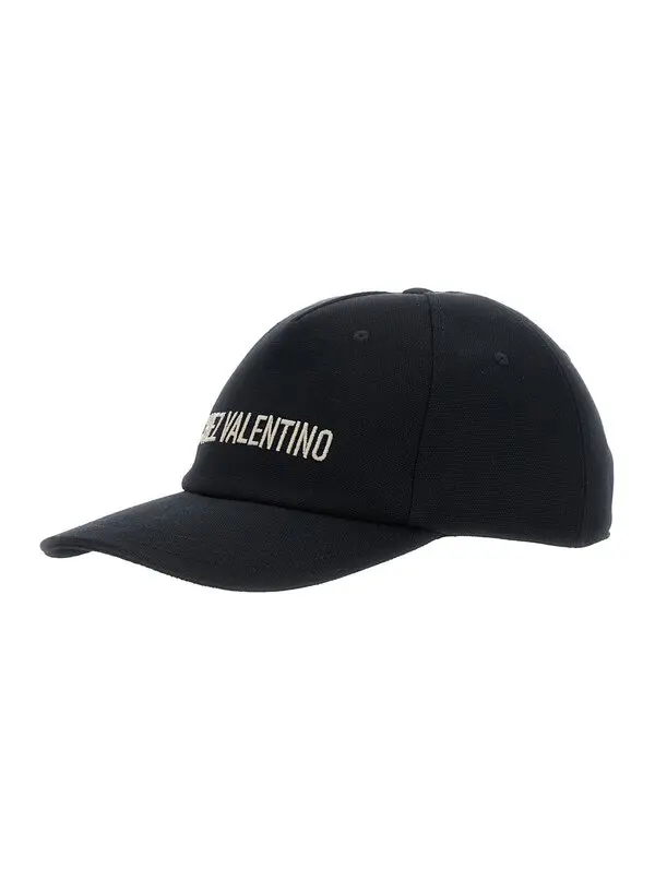 Valentino Garavani Cotton Baseball Cap With Logo Lettering - Multicolor