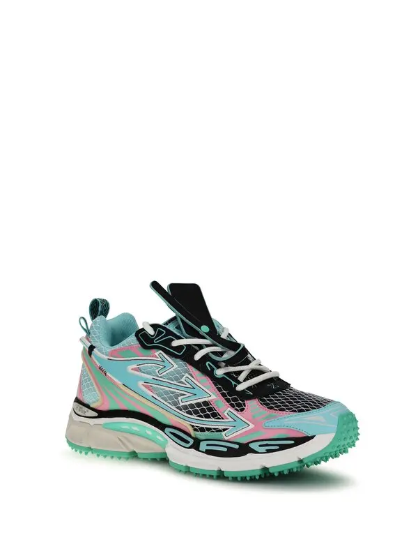 Off-White Be Right Back" Sneakers With Signature Arrow Motifs - Multicolor