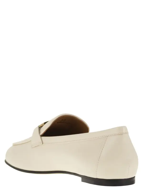 TOD'S Leather Loafer With Horsebit Detail