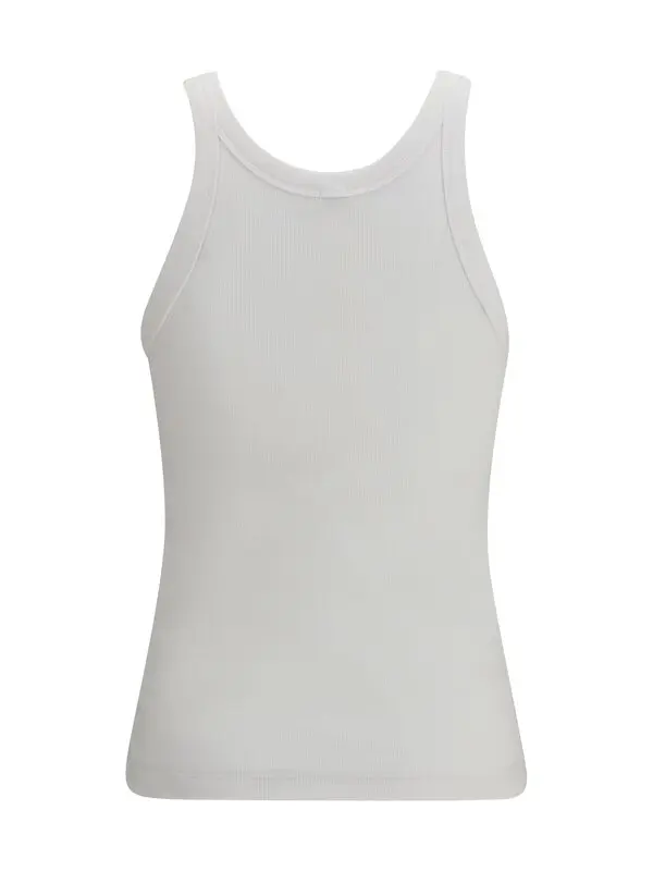 TOTEME Ribbed Cotton Tank Top - White