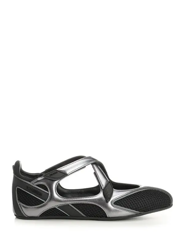 Attico Floor 01 Flat Ballerina - Black