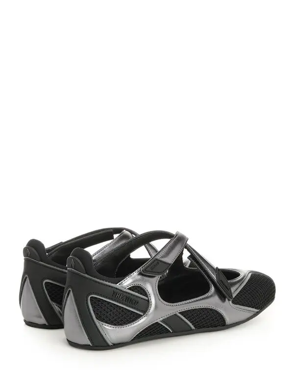 Attico Floor 01 Flat Ballerina - Black