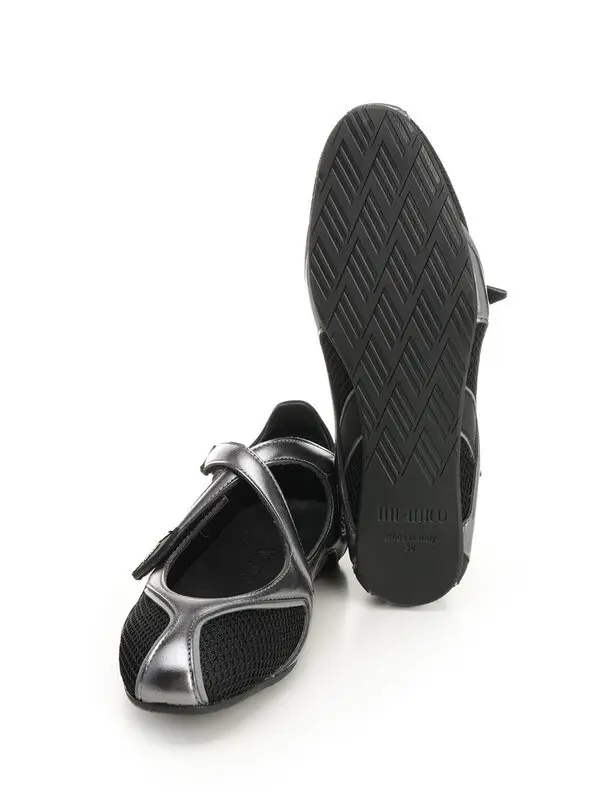 Attico Floor 01 Flat Ballerina - Black