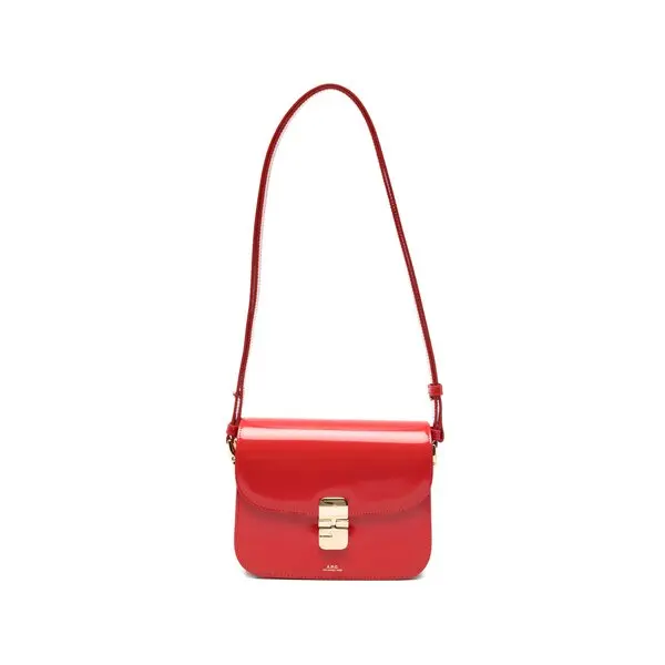 A.p.c. Polished Leather Crossbody Bag