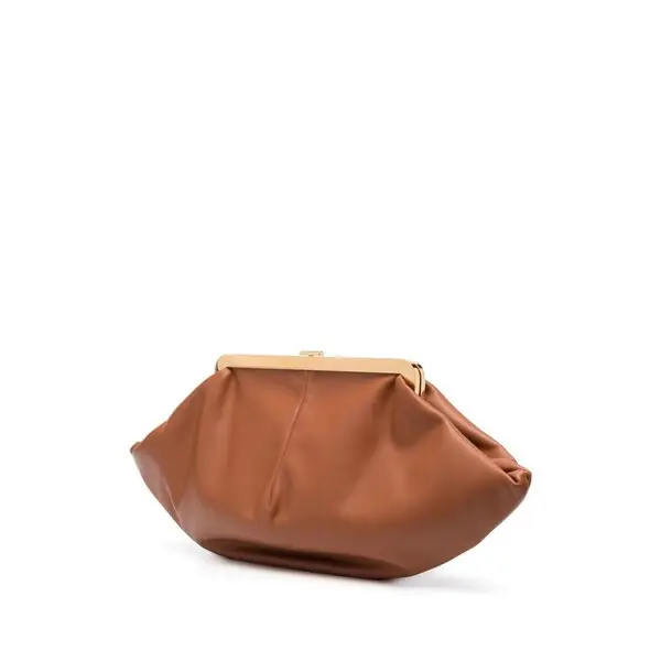 Celine Leather Triomphe Motif Clutch Bag