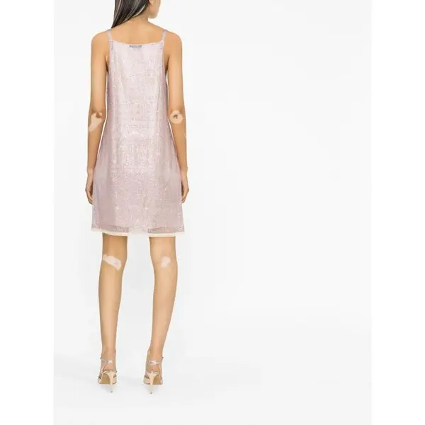 Prada Rhinestone Embellishment Mesh Dress